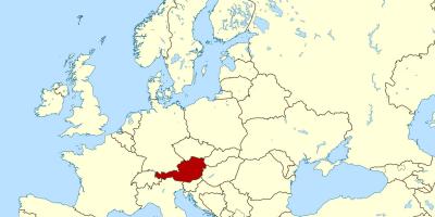 Ausztria térkép - Térkép Ausztria (Nyugat-Európában - Európa)